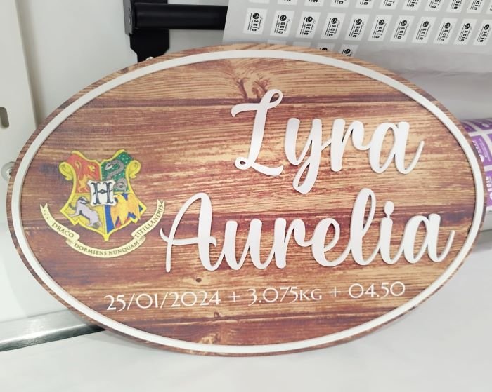 Oval Plaque – Names - Scic Crafts Studio