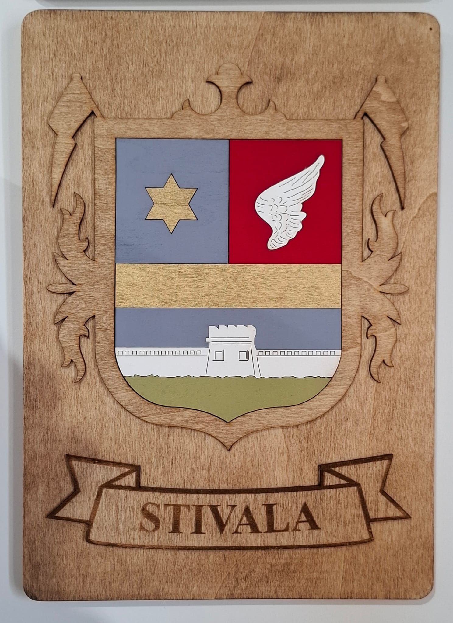 Stivala Surname Family Crest - Scic Crafts Studio